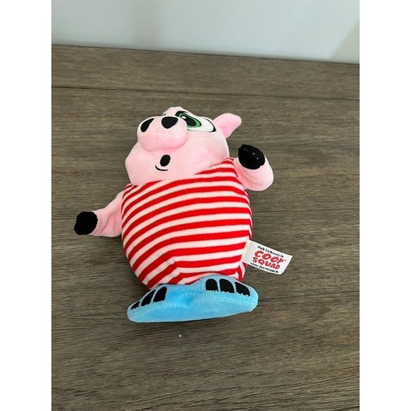 Toys | Coop Squad Plush Pig Stuffed Animal Toy Red White Striped Shirt ...